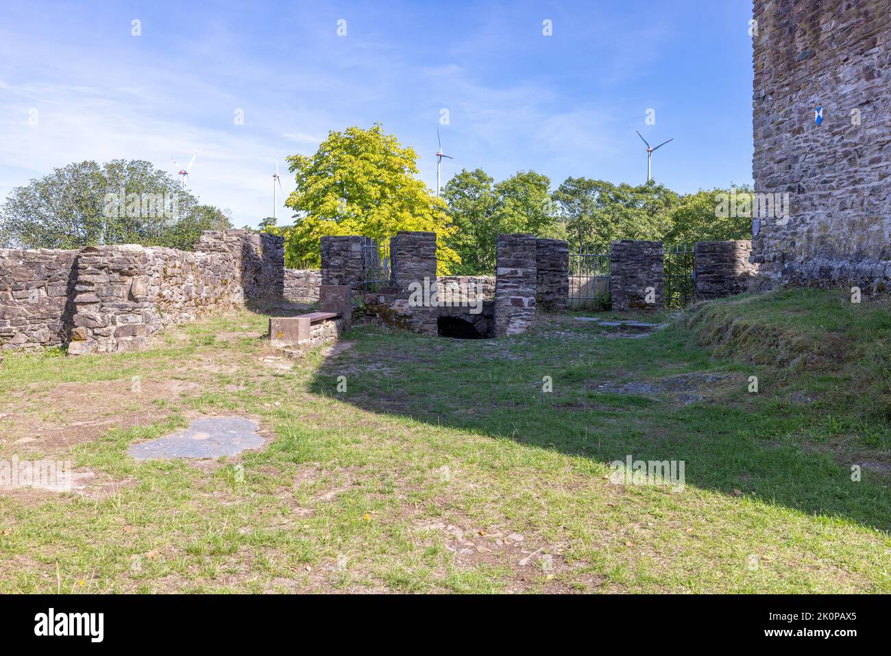 Old medieval castle of Grimburg in Germany Stock Photo - Alamy