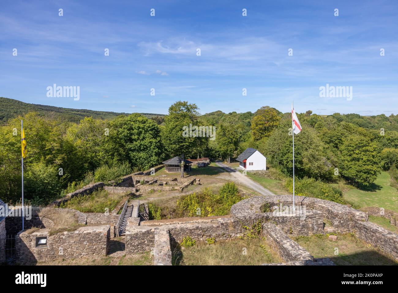 Old medieval castle of Grimburg in Germany Stock Photo - Alamy