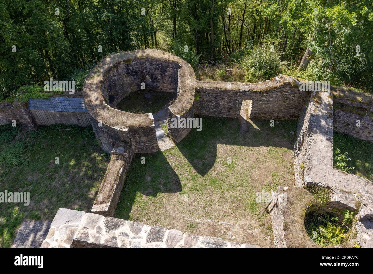 Old medieval castle of Grimburg in Germany Stock Photo - Alamy