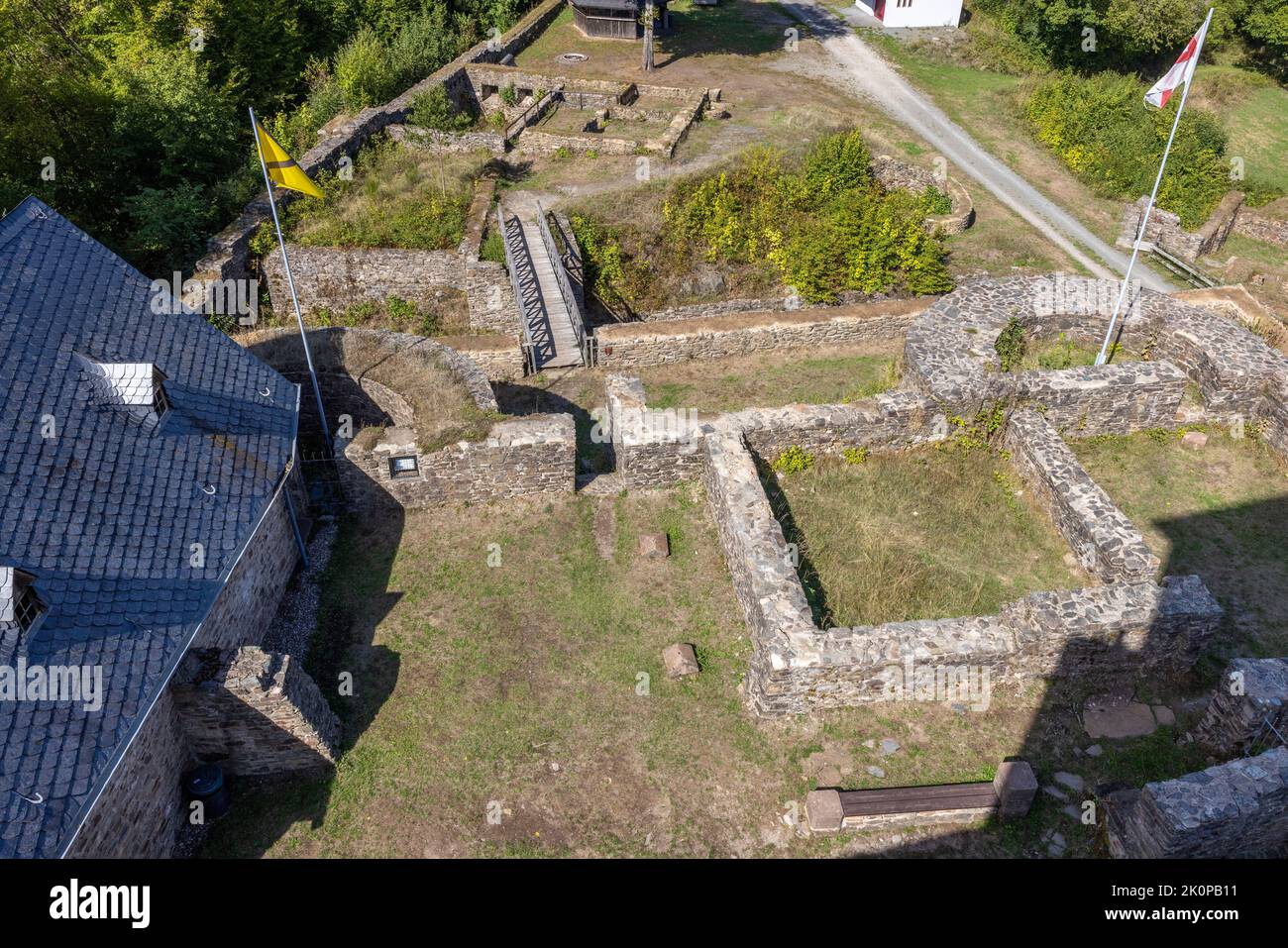 Old medieval castle of Grimburg in Germany Stock Photo - Alamy