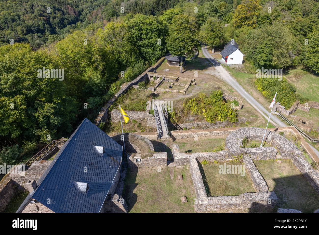 Old medieval castle of Grimburg in Germany Stock Photo - Alamy
