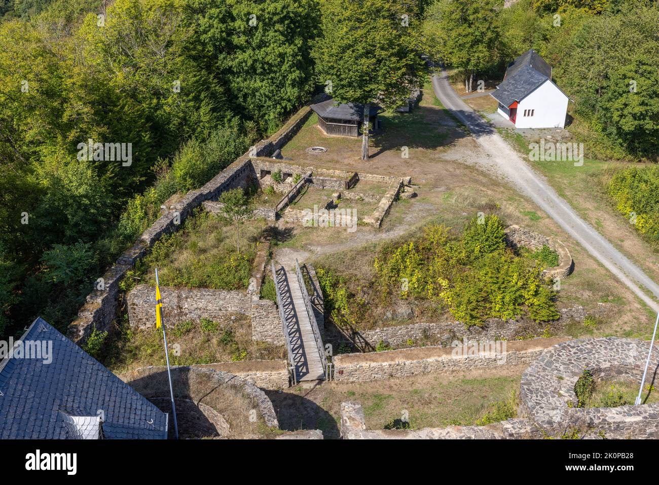 Old medieval castle of Grimburg in Germany Stock Photo - Alamy