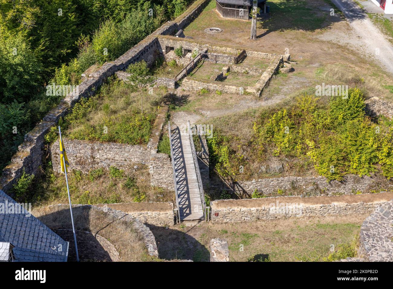 Old medieval castle of Grimburg in Germany Stock Photo - Alamy