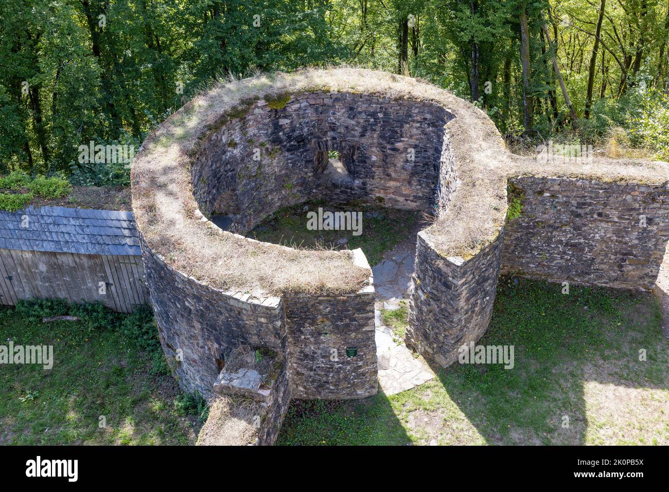 Old medieval castle of Grimburg in Germany Stock Photo - Alamy
