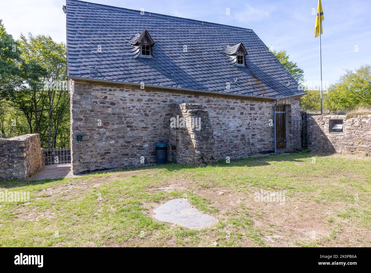 Old medieval castle of Grimburg in Germany Stock Photo - Alamy