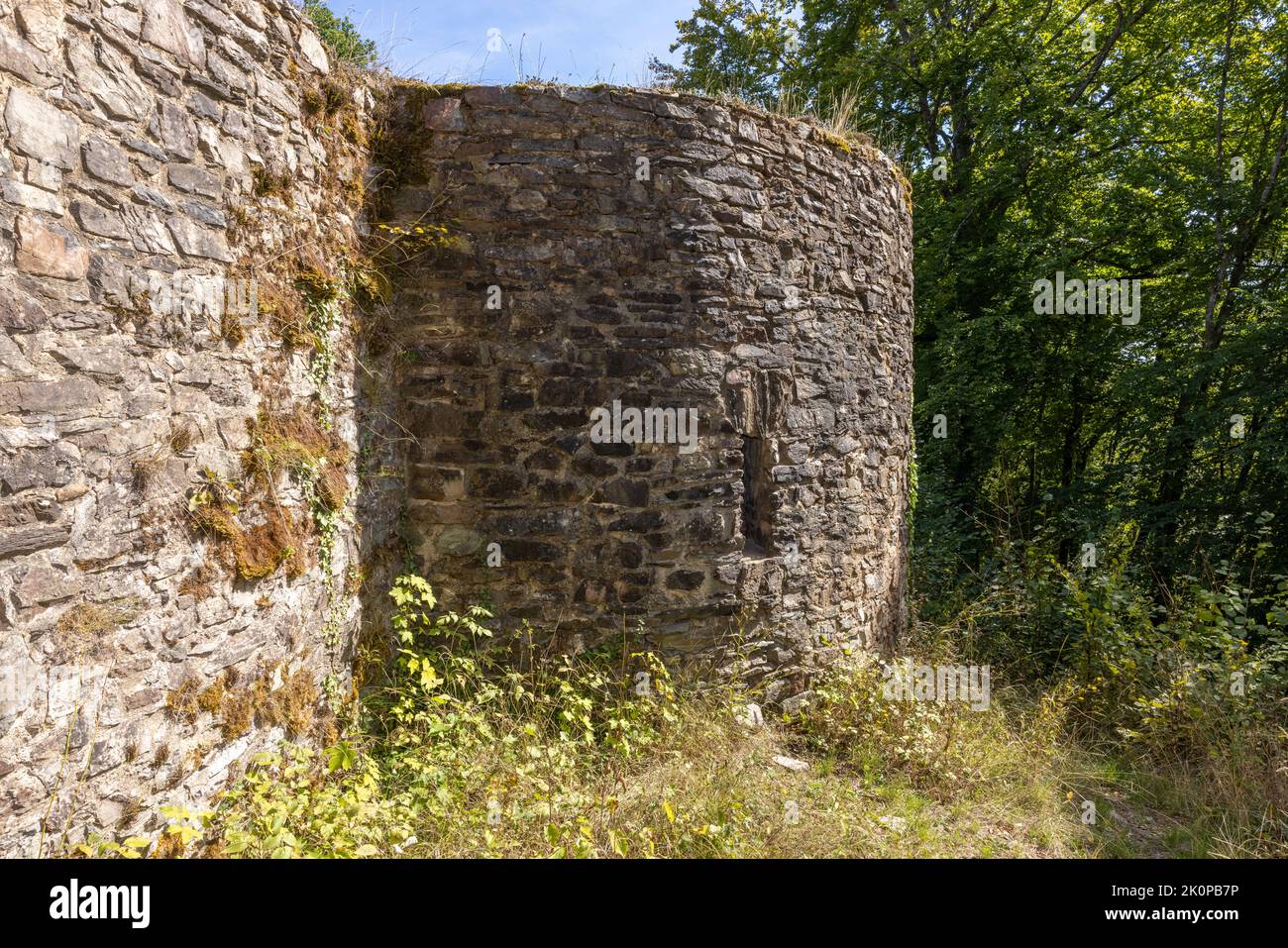 Old medieval castle of Grimburg in Germany Stock Photo - Alamy