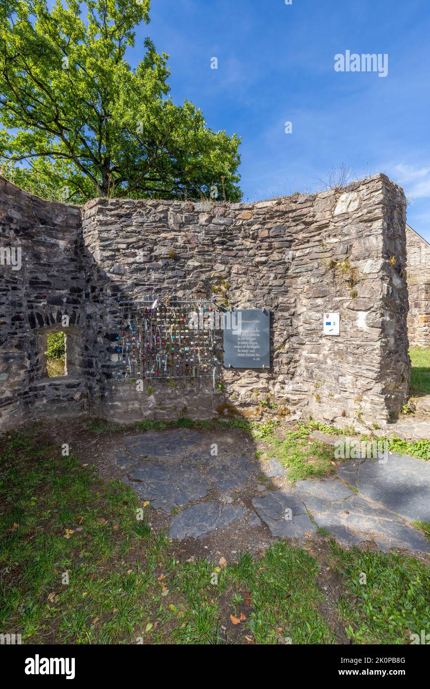 Old medieval castle of Grimburg in Germany Stock Photo - Alamy