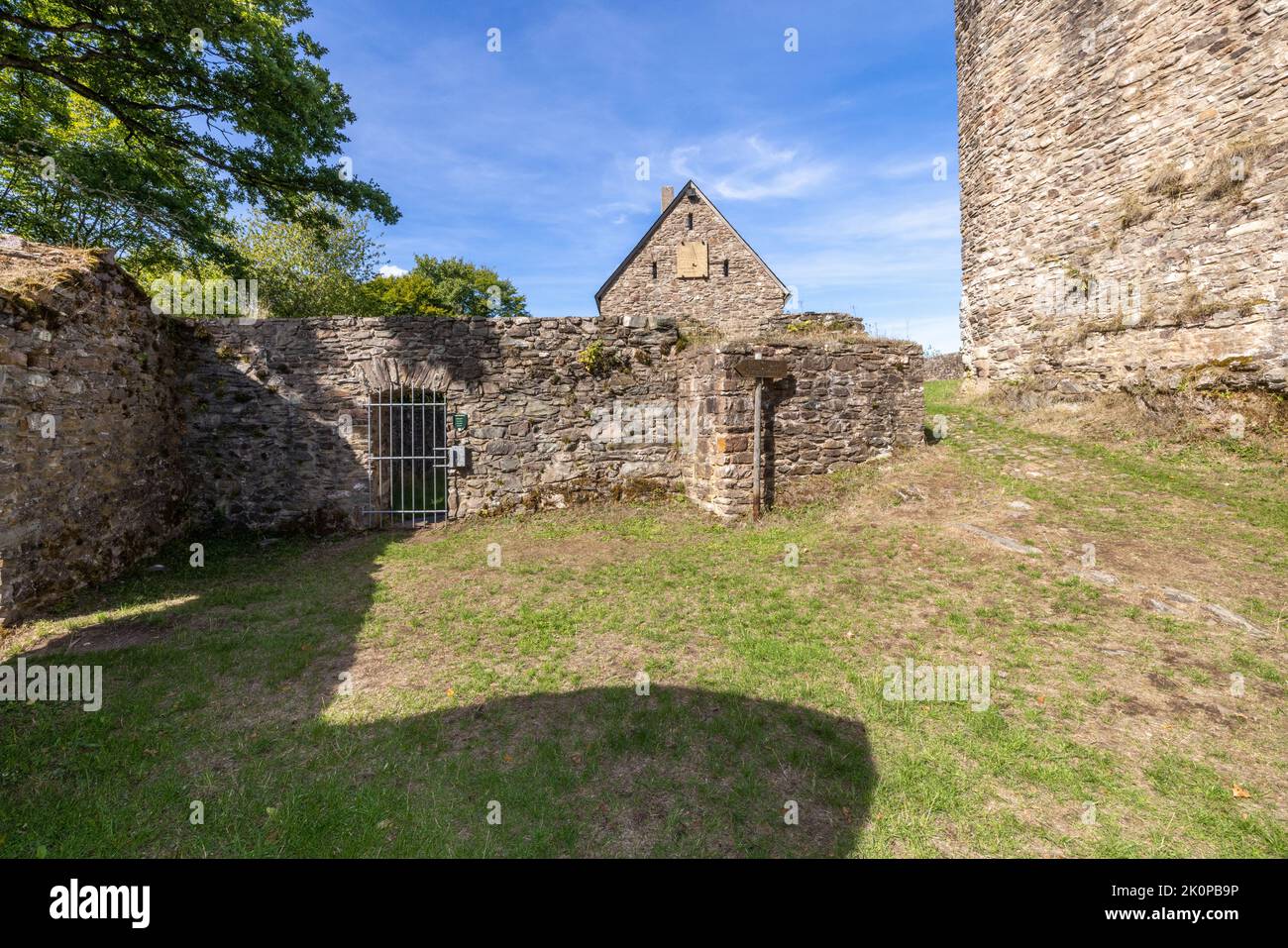 Old medieval castle of Grimburg in Germany Stock Photo - Alamy