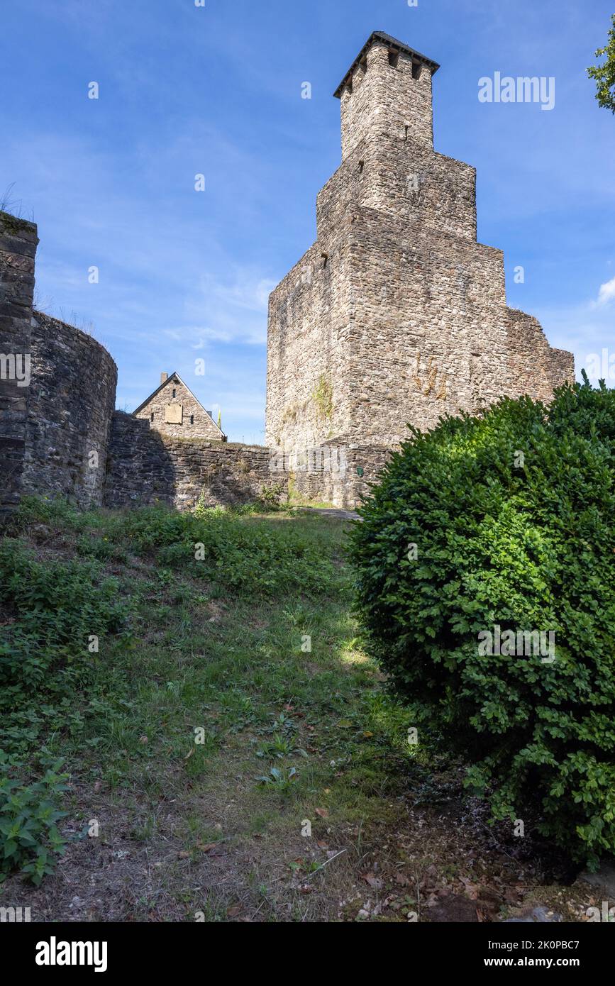 Old medieval castle of Grimburg in Germany Stock Photo - Alamy