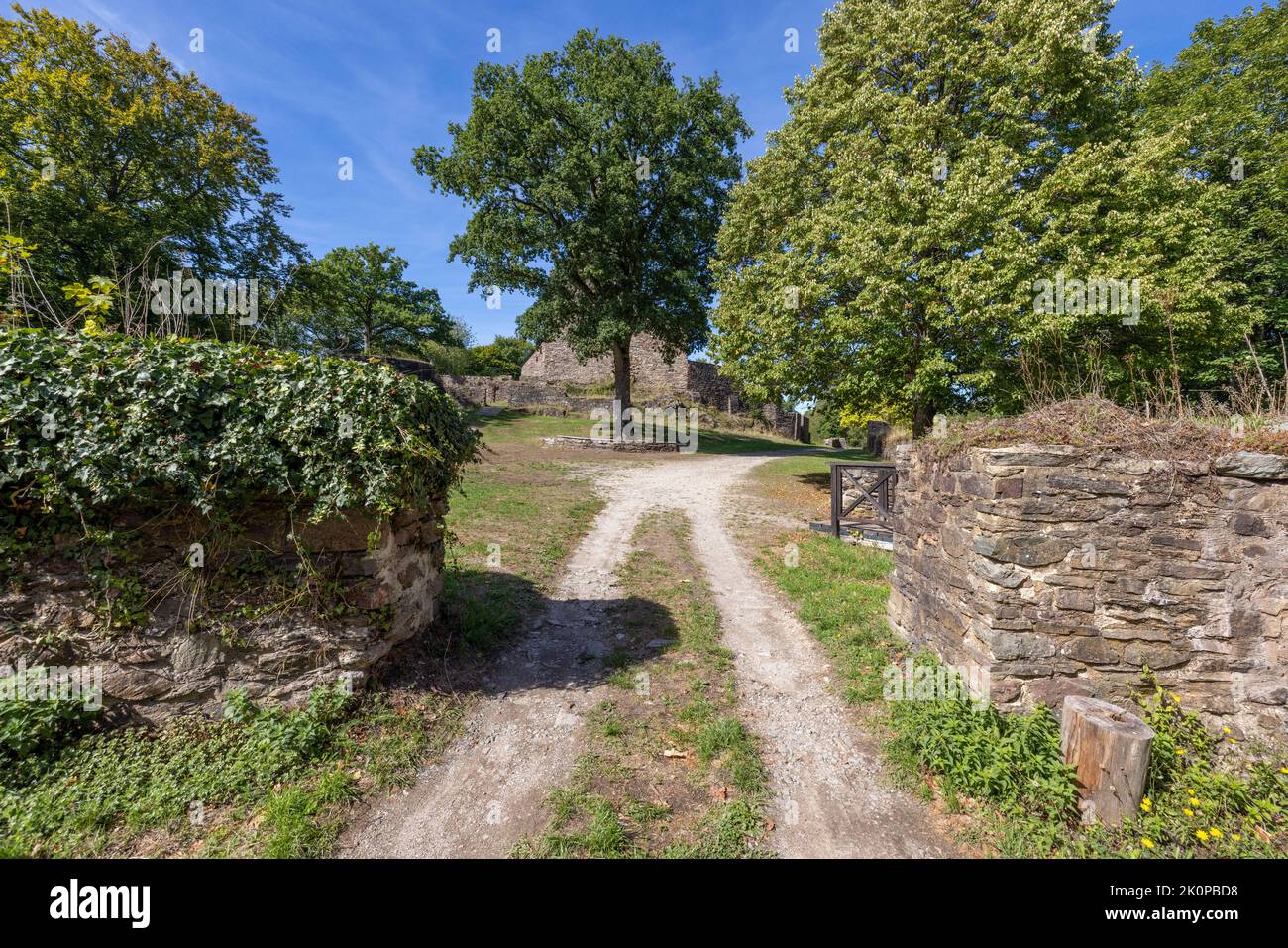 Old medieval castle of Grimburg in Germany Stock Photo - Alamy
