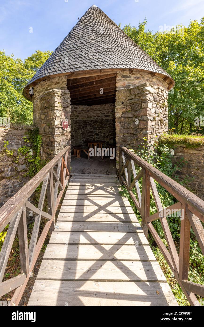 Old medieval castle of Grimburg in Germany Stock Photo - Alamy