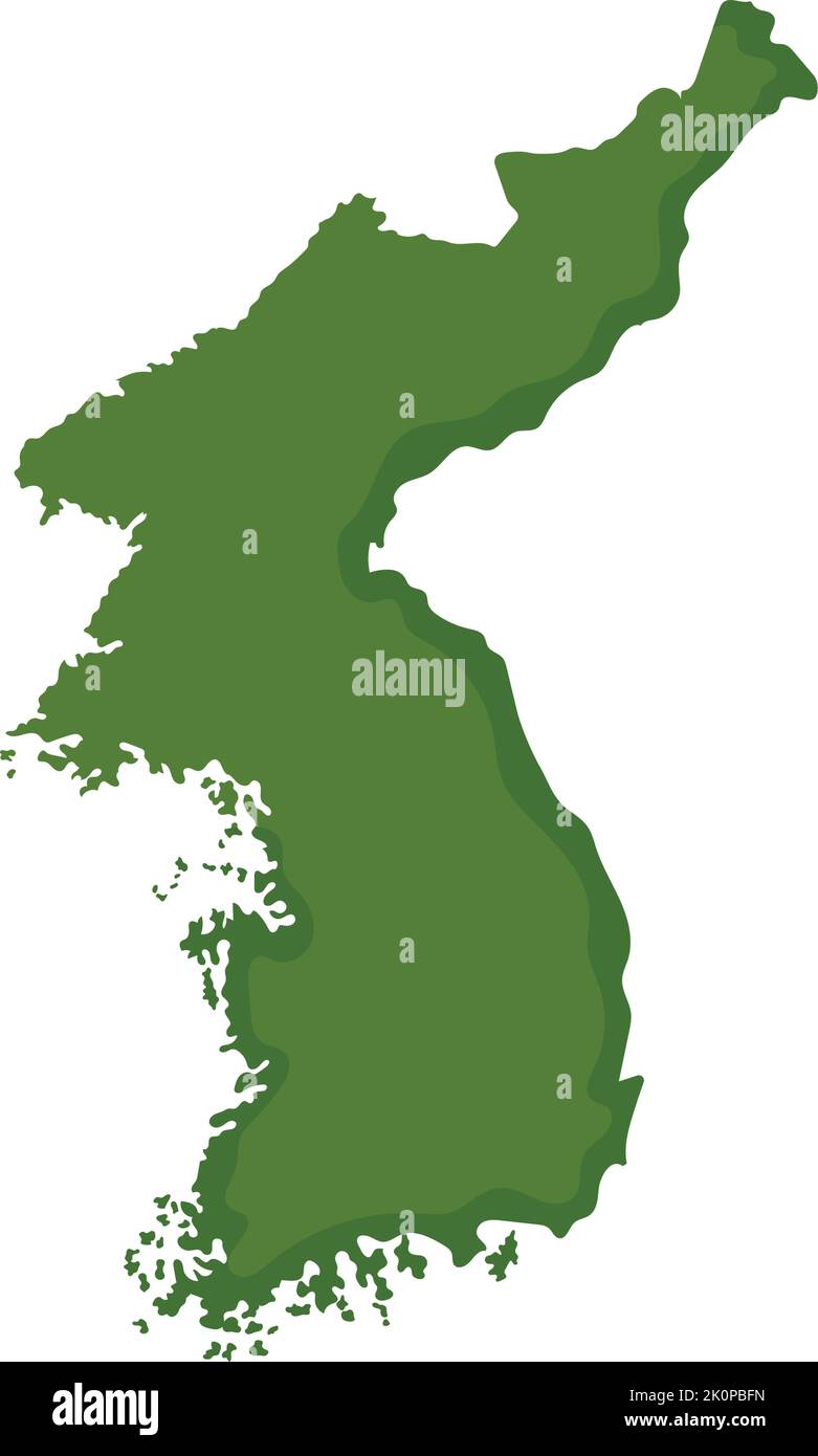 korea map icon Stock Vector Image & Art - Alamy
