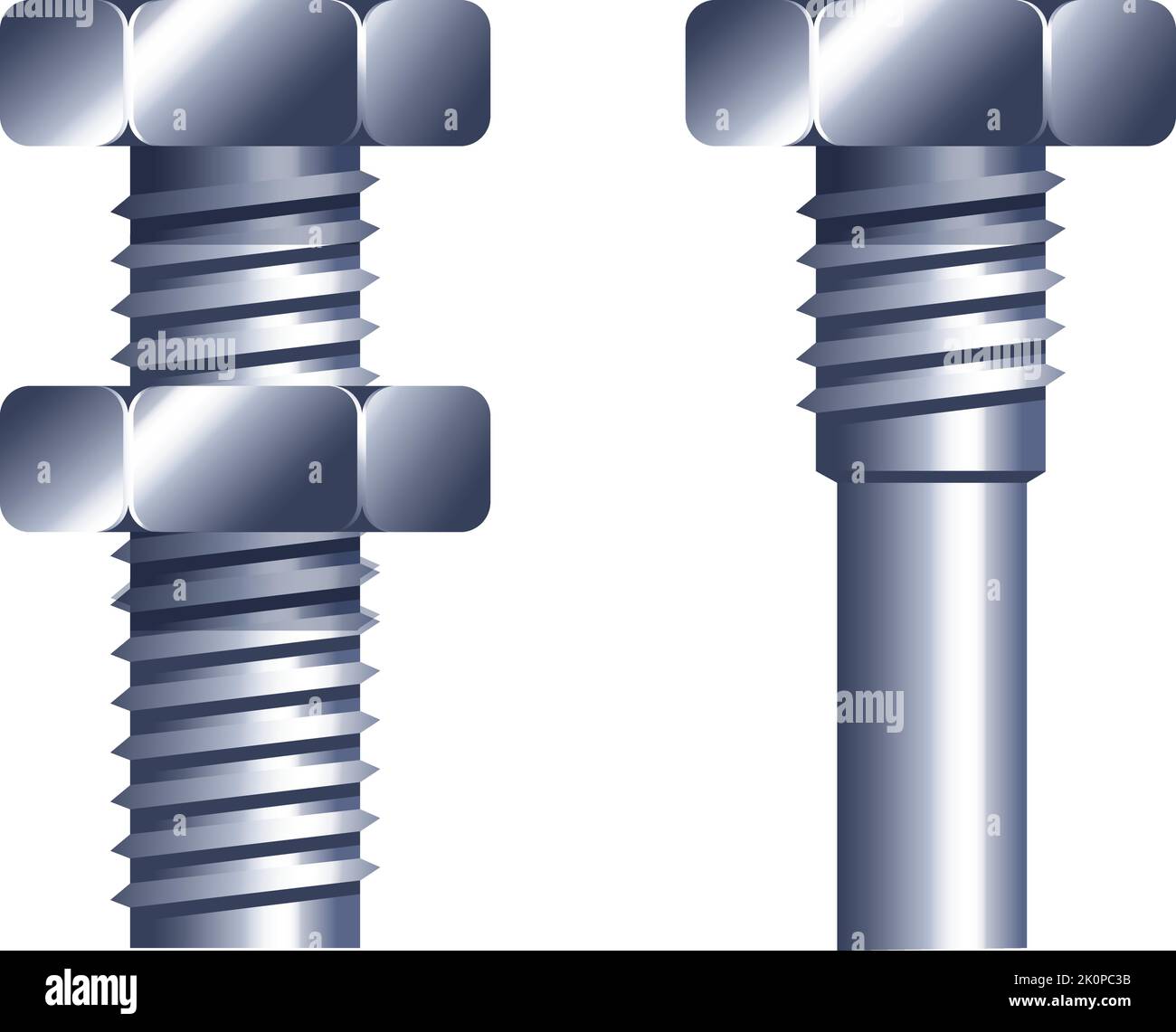 Screw short sharp metal pin, instruments work Stock Vector Image & Art ...