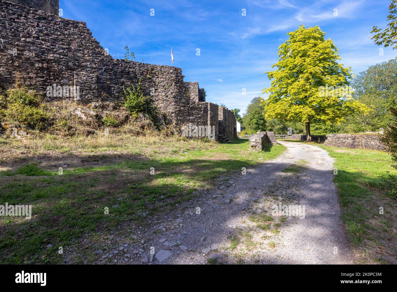 Old medieval castle of Grimburg in Germany Stock Photo - Alamy