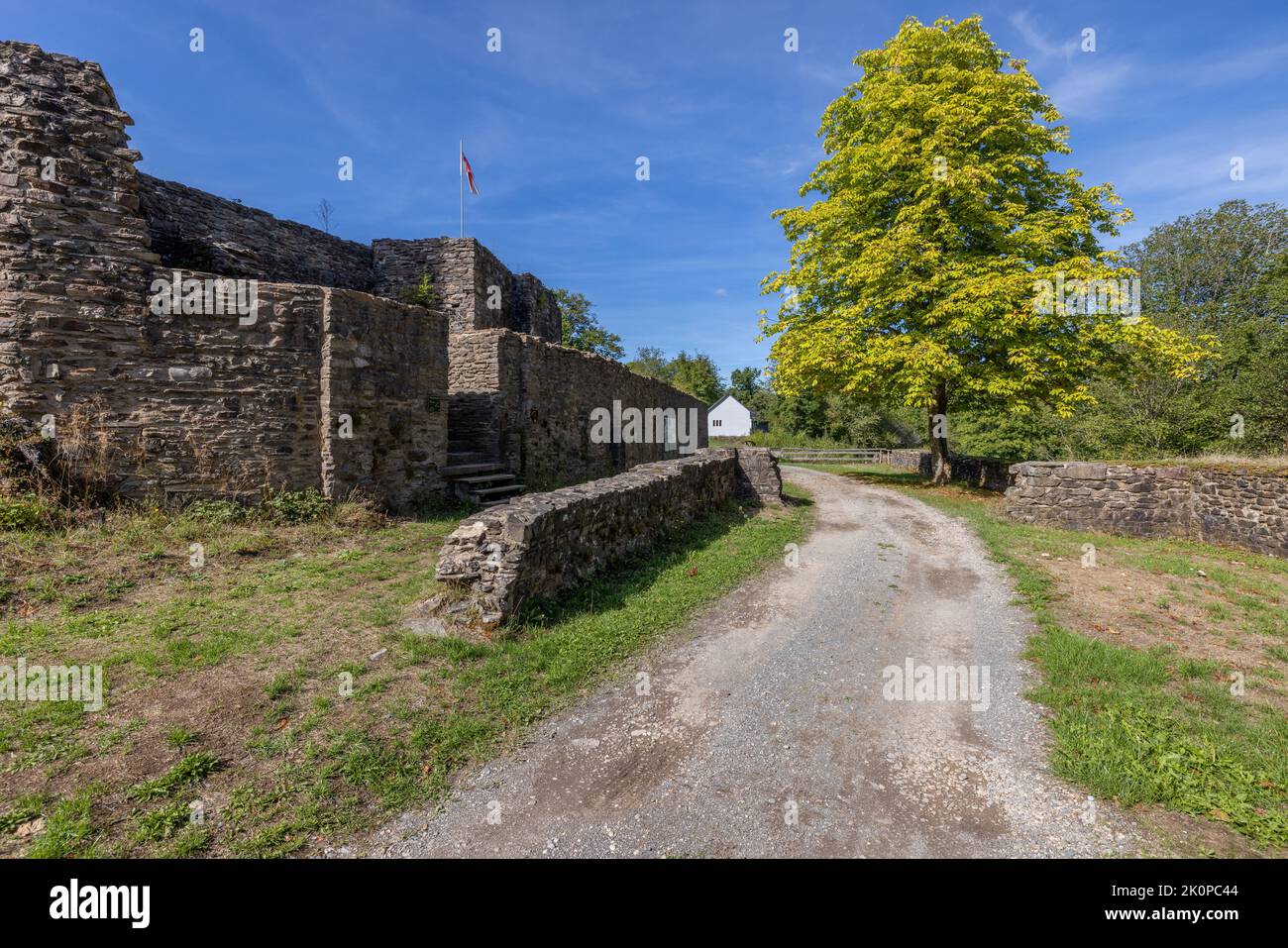 Old medieval castle of Grimburg in Germany Stock Photo - Alamy