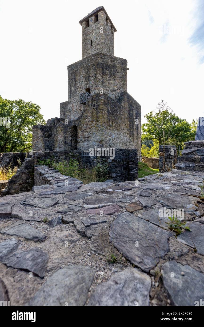 Old medieval castle of Grimburg in Germany Stock Photo - Alamy