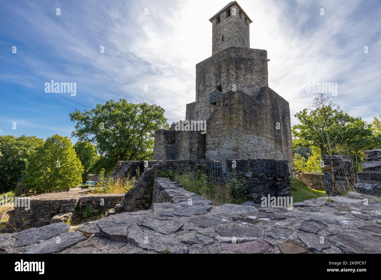 Old medieval castle of Grimburg in Germany Stock Photo - Alamy