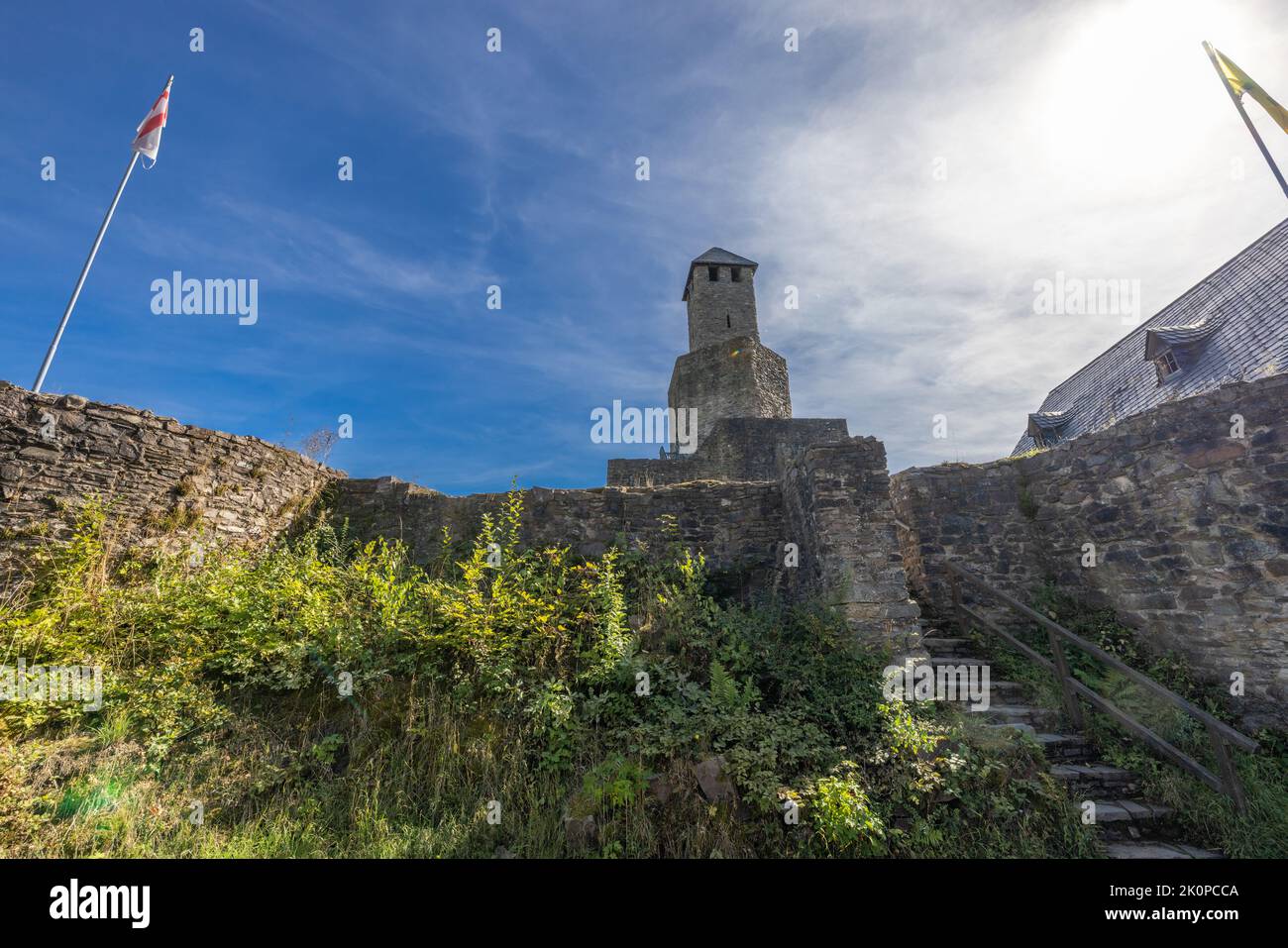 Old medieval castle of Grimburg in Germany Stock Photo - Alamy