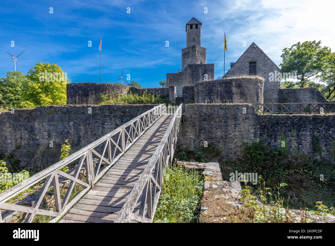 Old medieval castle of Grimburg in Germany Stock Photo - Alamy
