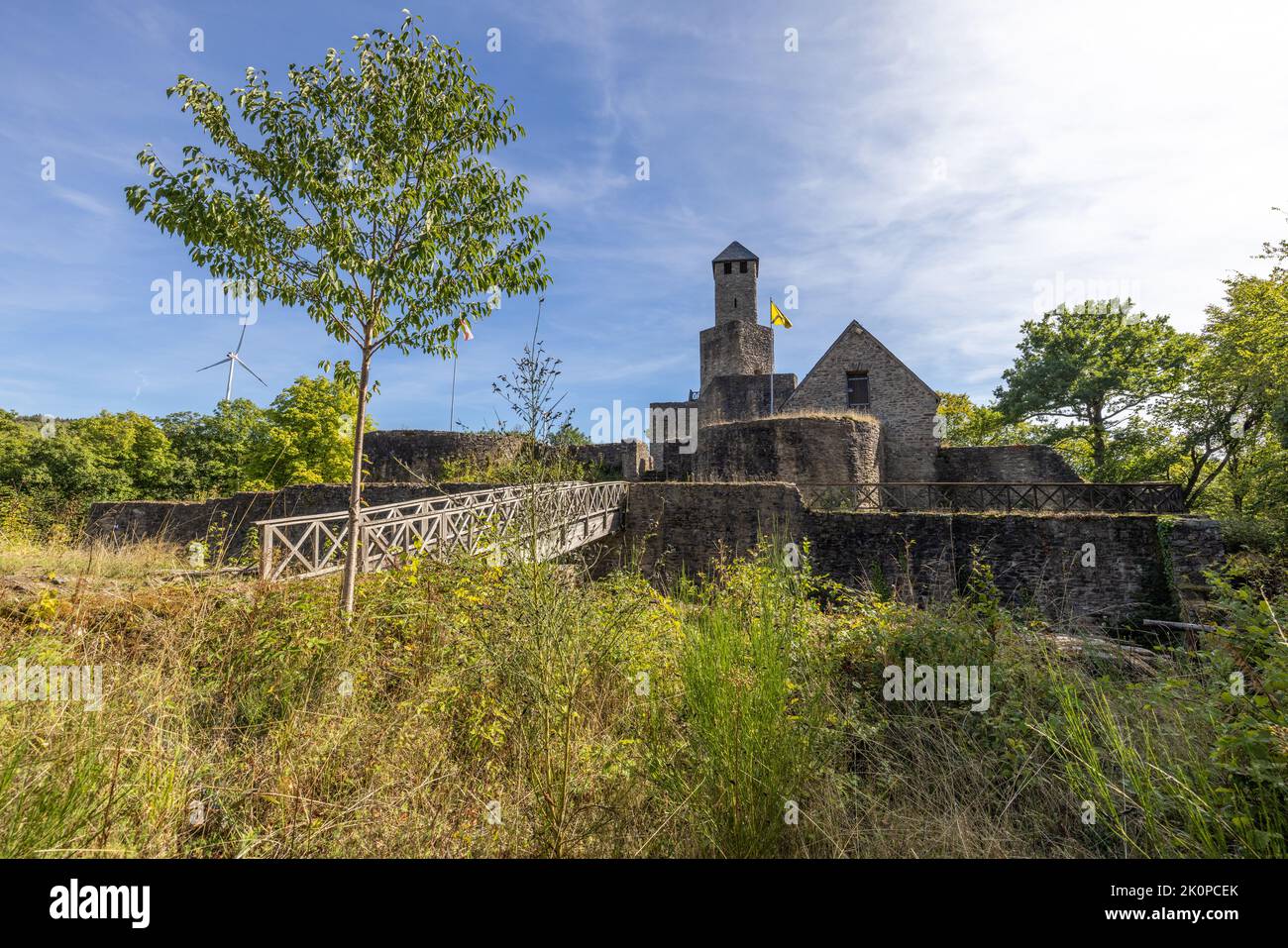 Old medieval castle of Grimburg in Germany Stock Photo - Alamy
