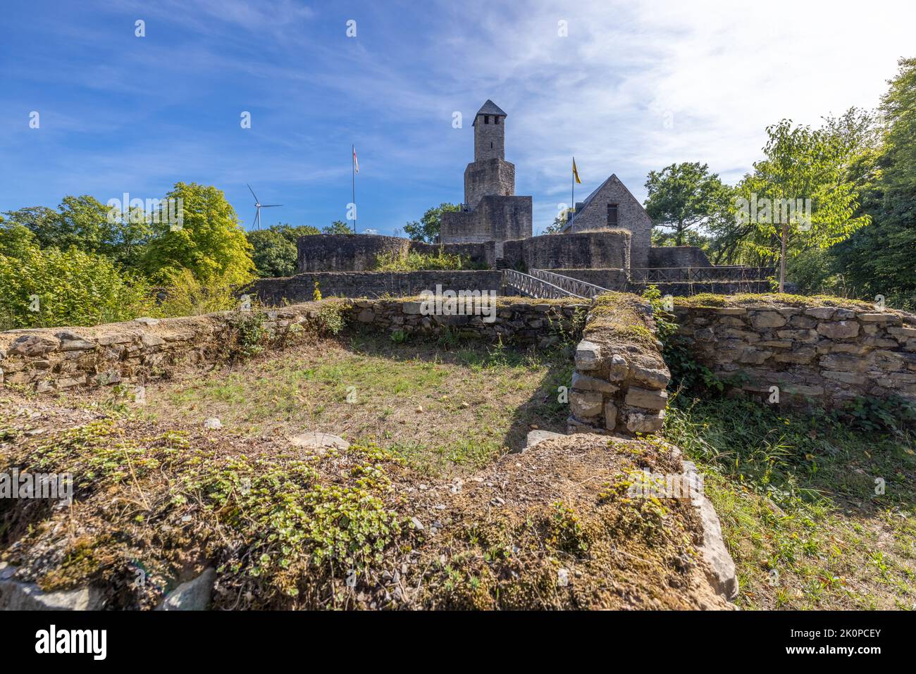 Old medieval castle of Grimburg in Germany Stock Photo - Alamy