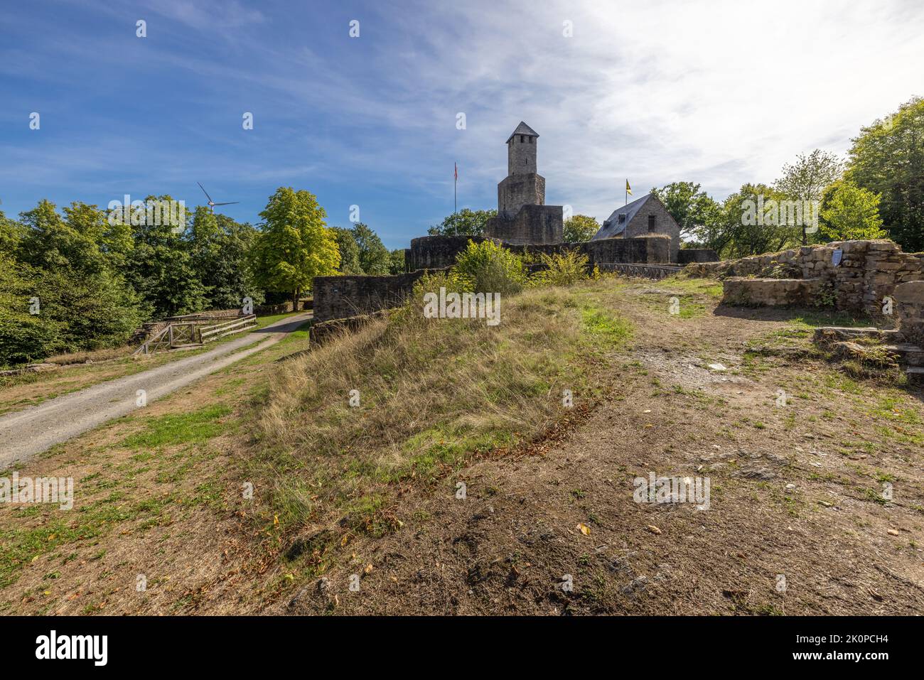 Old medieval castle of Grimburg in Germany Stock Photo - Alamy