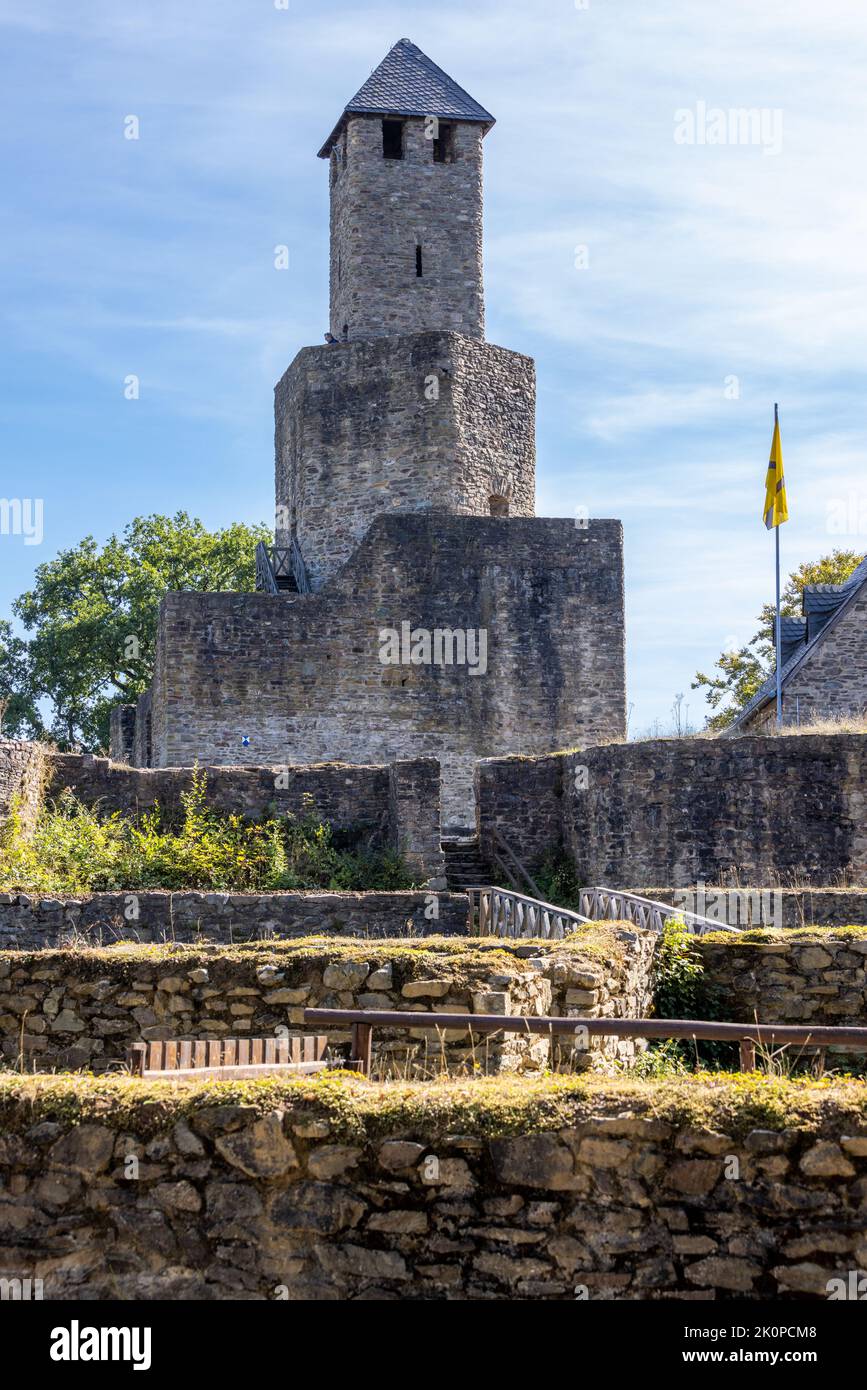 Old medieval castle of Grimburg in Germany Stock Photo - Alamy