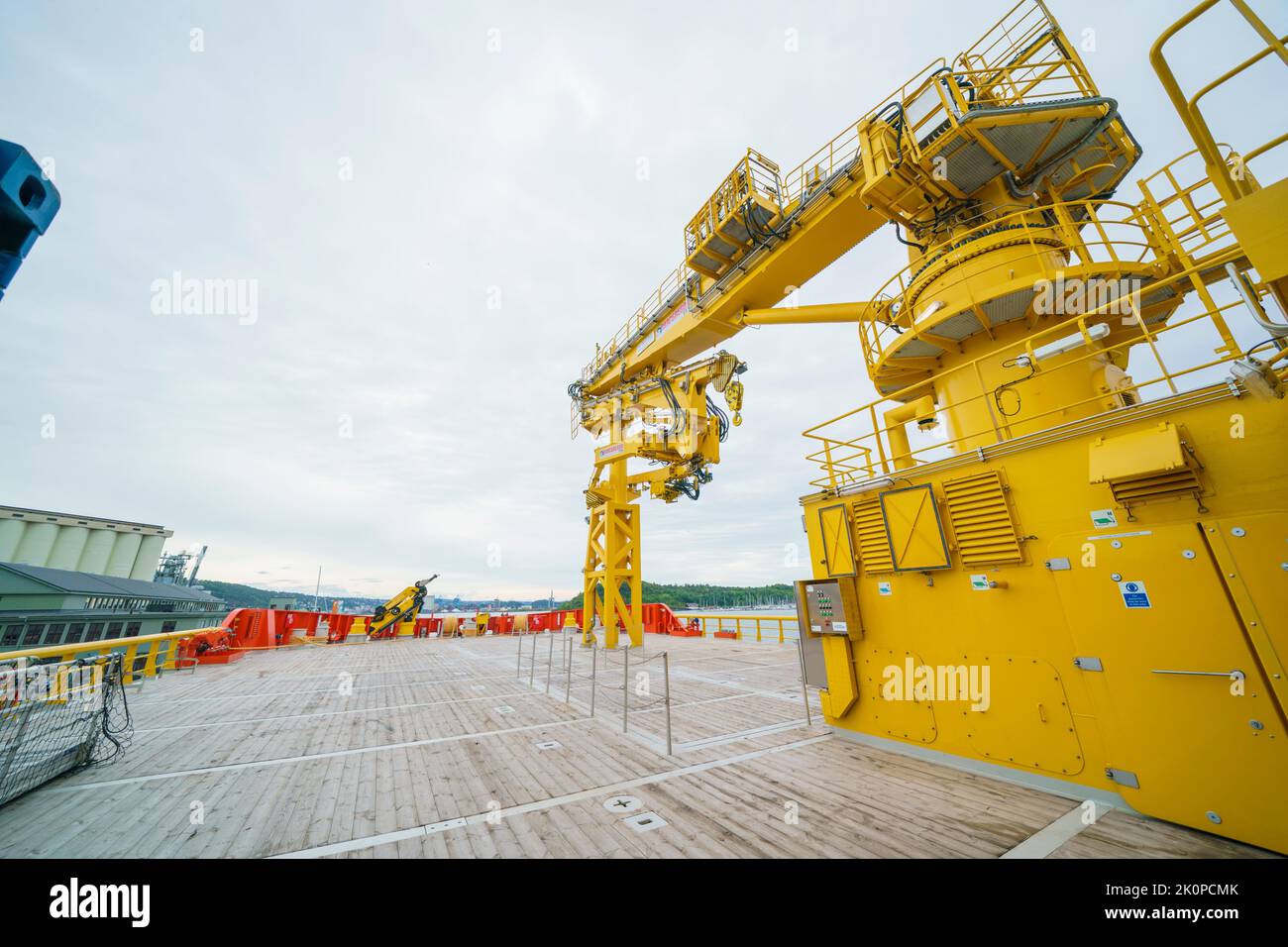 Oslo 20220912.The Norwegian offshore wind ship "Edda Breeze" is moored ...