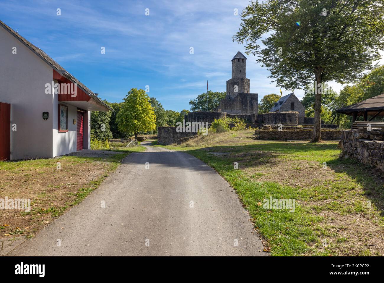 Old medieval castle of Grimburg in Germany Stock Photo - Alamy