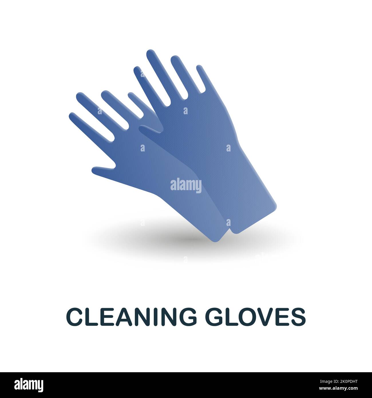 Cleaning Gloves icon. 3d illustration from cleaning collection ...