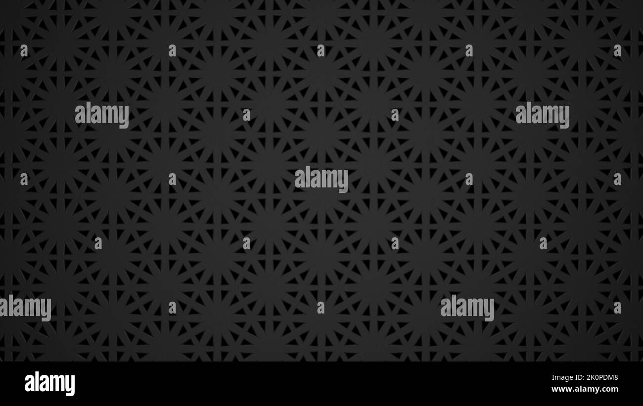 3d black abstract background. Dark geometric technology wallpaper ...