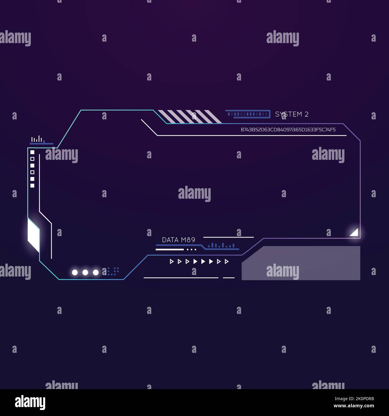 Futuristic UI frame Stock Vector Image & Art - Alamy