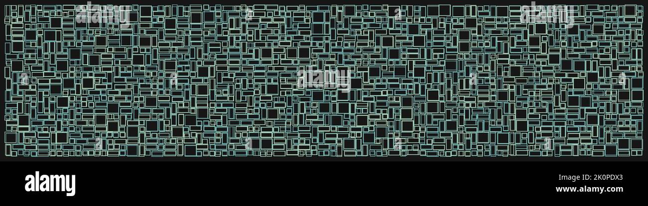 Abstract Offset Quads generative art background art illustration Stock ...