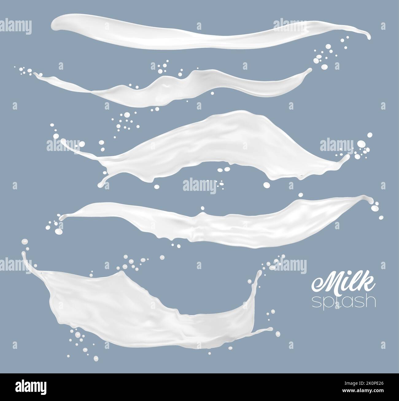 Pouring water long splash isolated Stock Vector Images - Alamy