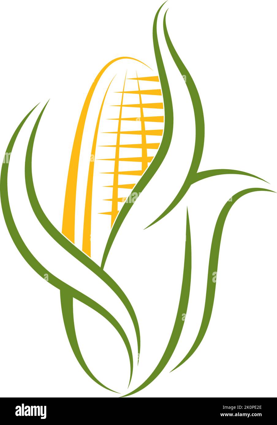 Sweet corn icon logo design illustration template Stock Vector Image ...