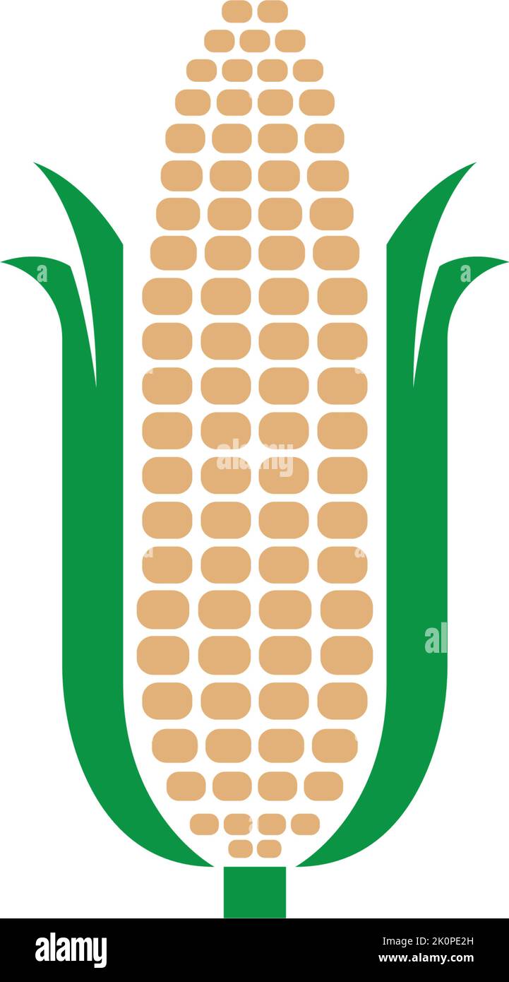 Sweet corn icon logo design illustration template Stock Vector Image ...