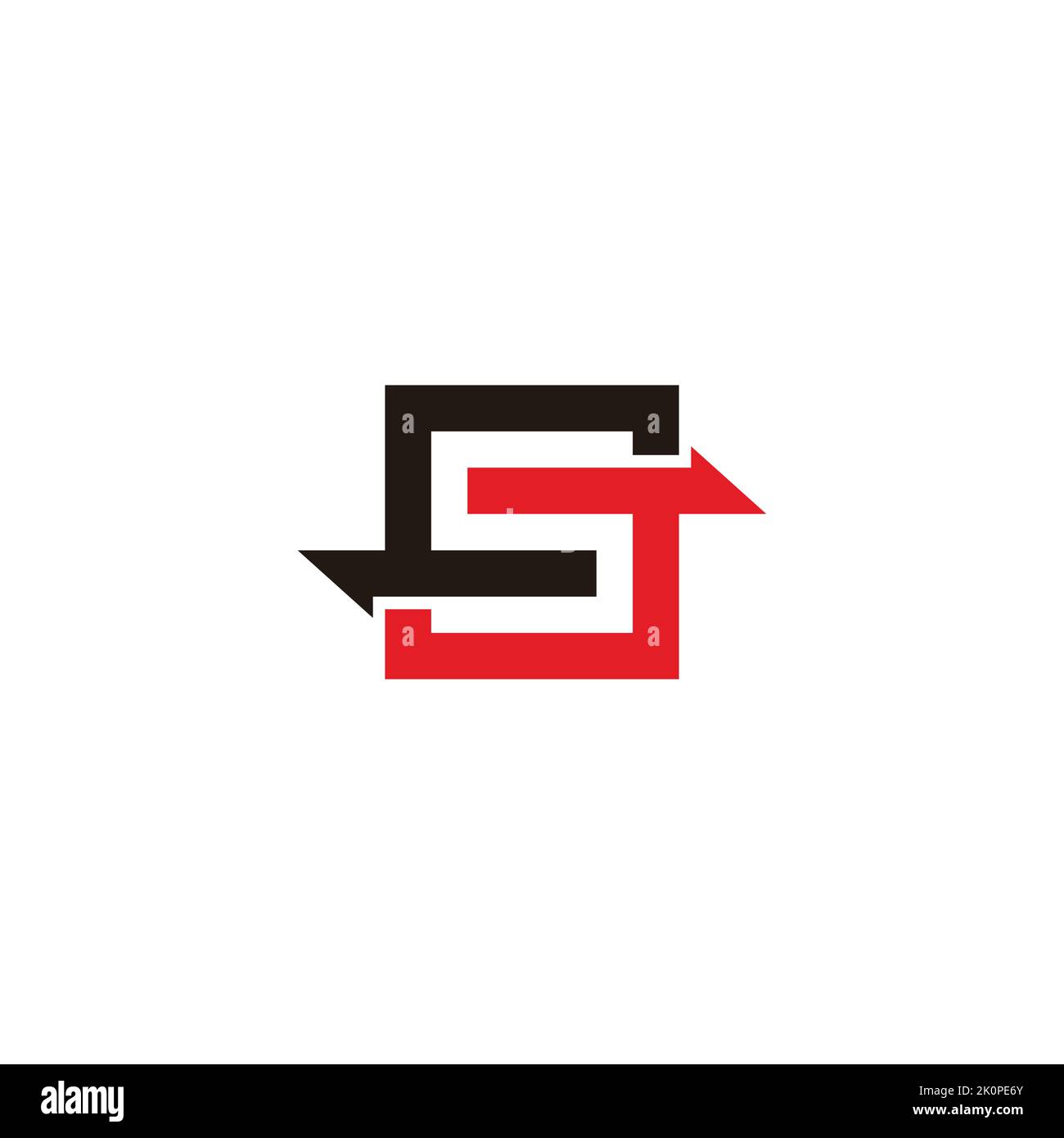 letter s exchange arrow square logo vector Stock Vector Image & Art - Alamy