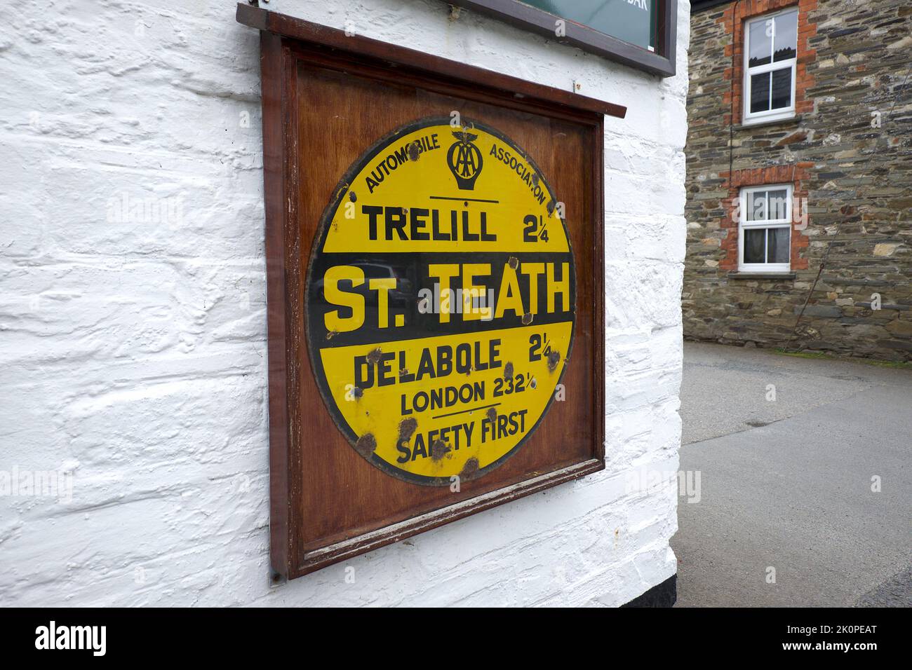 St Teath Cornwall UK 09 12 2022 Cornish village North Cornwall ...