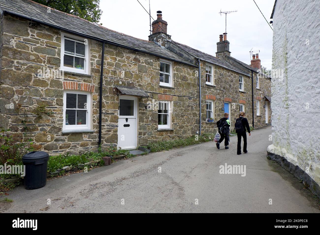 St Teath Cornwall UK 09 12 2022 Cornish village North Cornwall ...