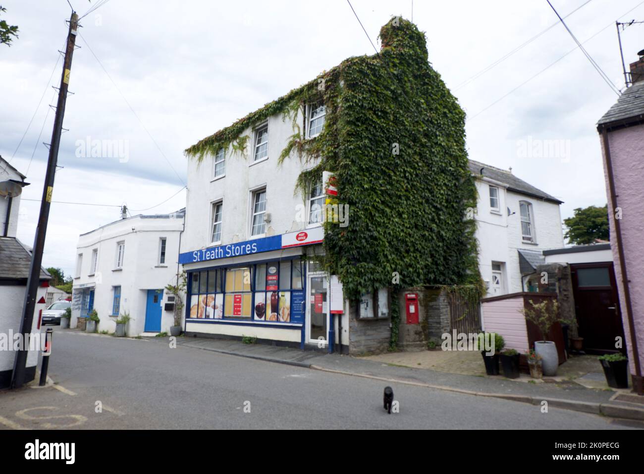 St Teath Cornwall UK 09 12 2022 Cornish village North Cornwall ...