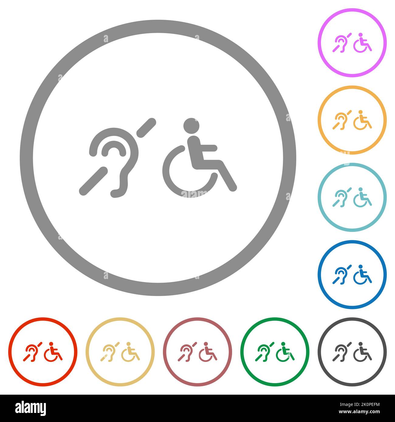 Handicap symbols Cut Out Stock Images & Pictures - Alamy