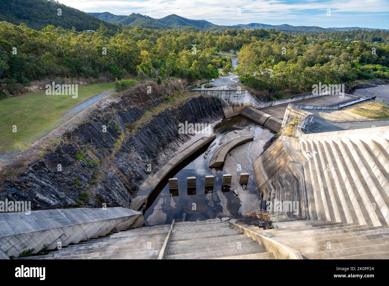 Hinze Dam built in 1976 across the Nerang River in South East ...