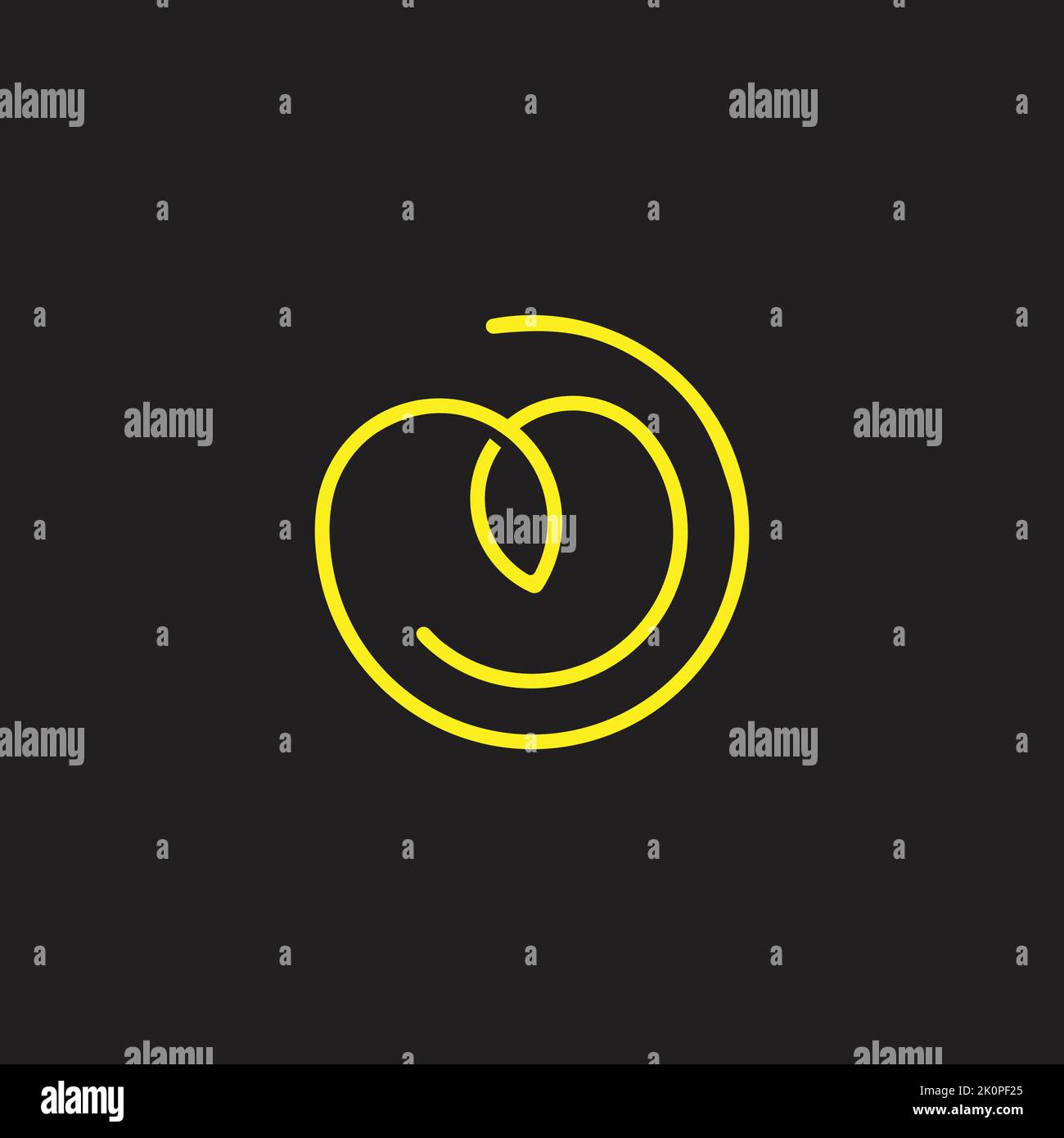 letter m funny doodle thread smile symbol logo vector Stock Vector ...