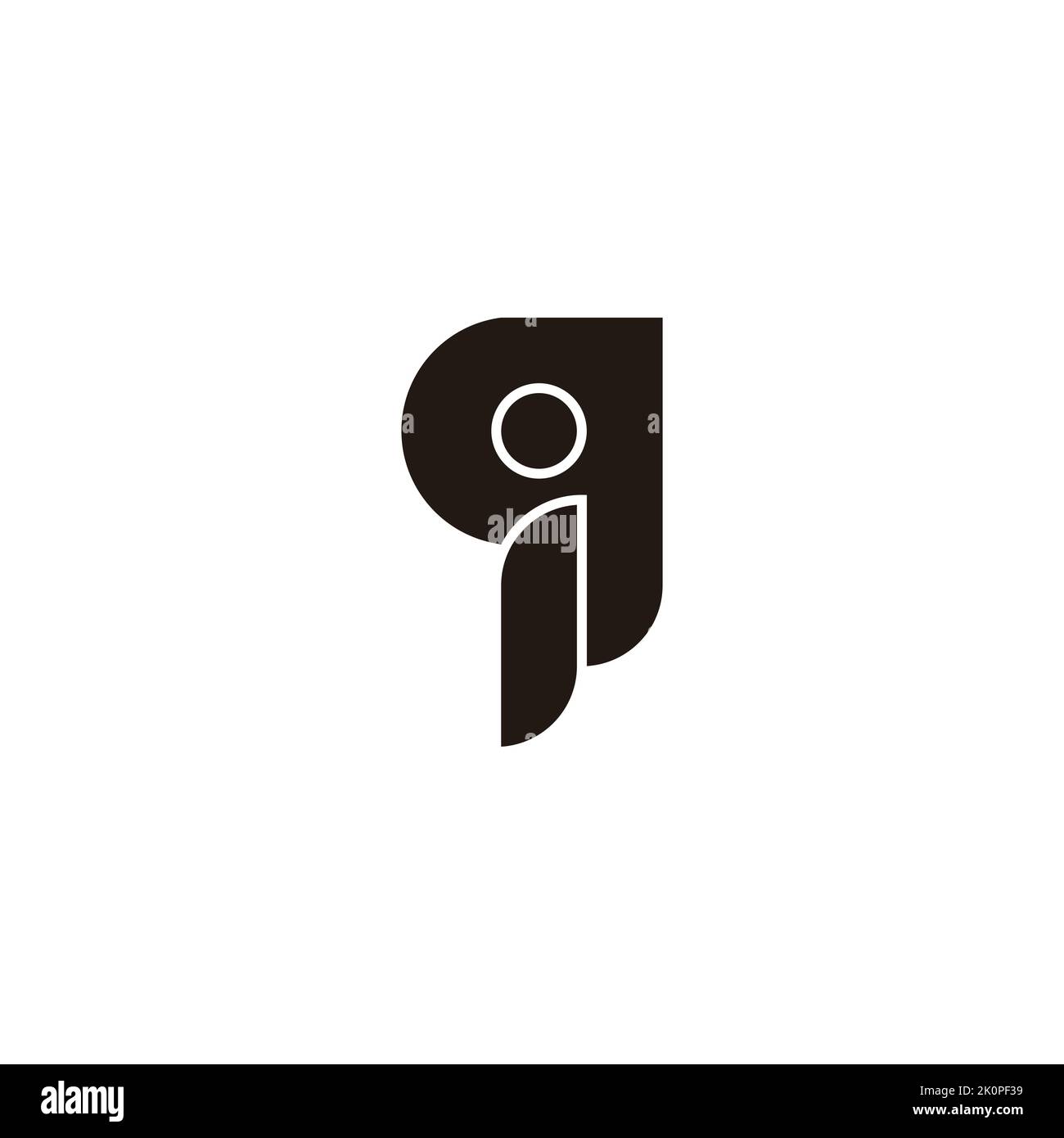 letter iq simple geometric logo vector Stock Vector Image & Art - Alamy