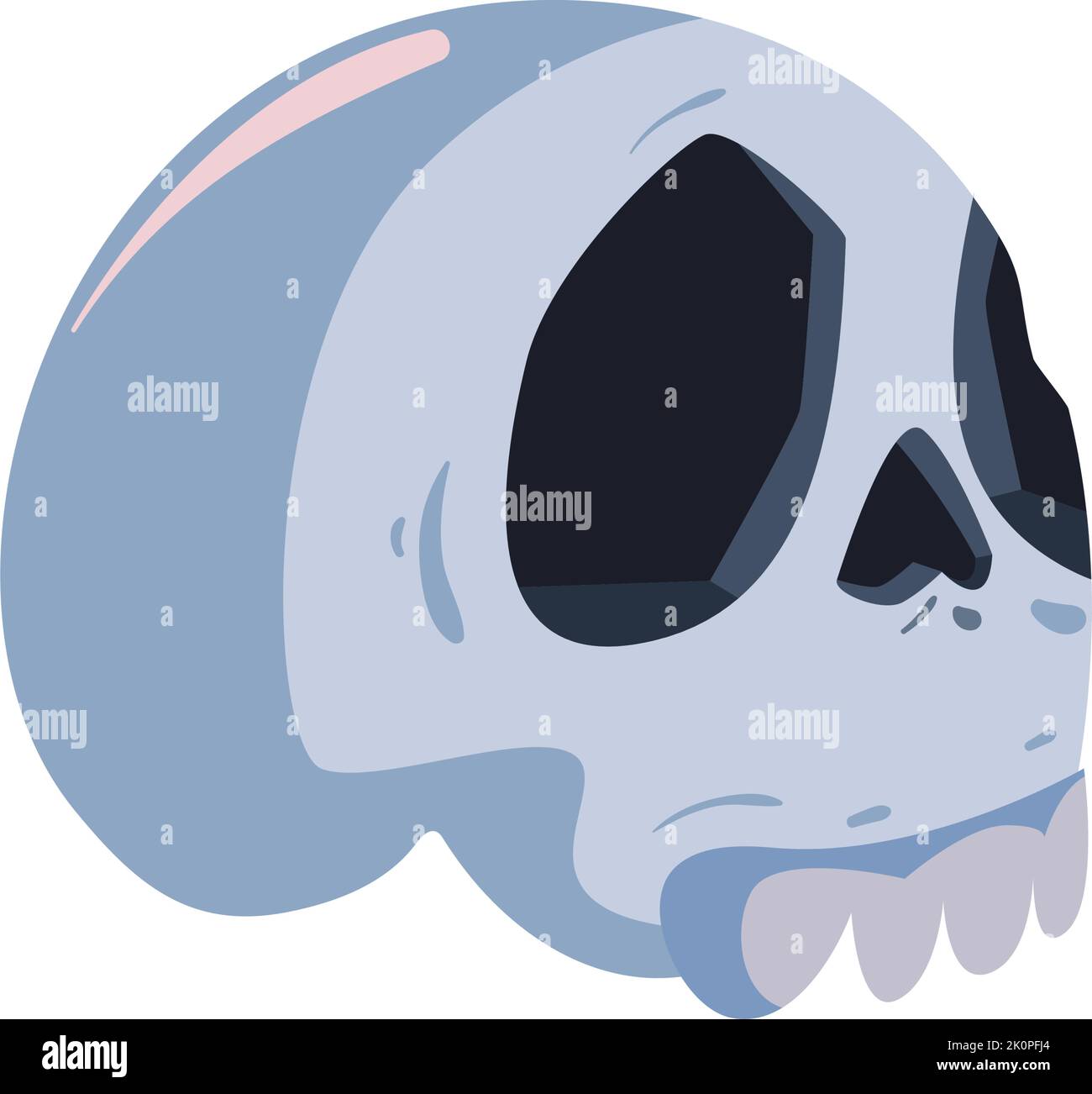 flat scary skull Stock Vector Image & Art - Alamy