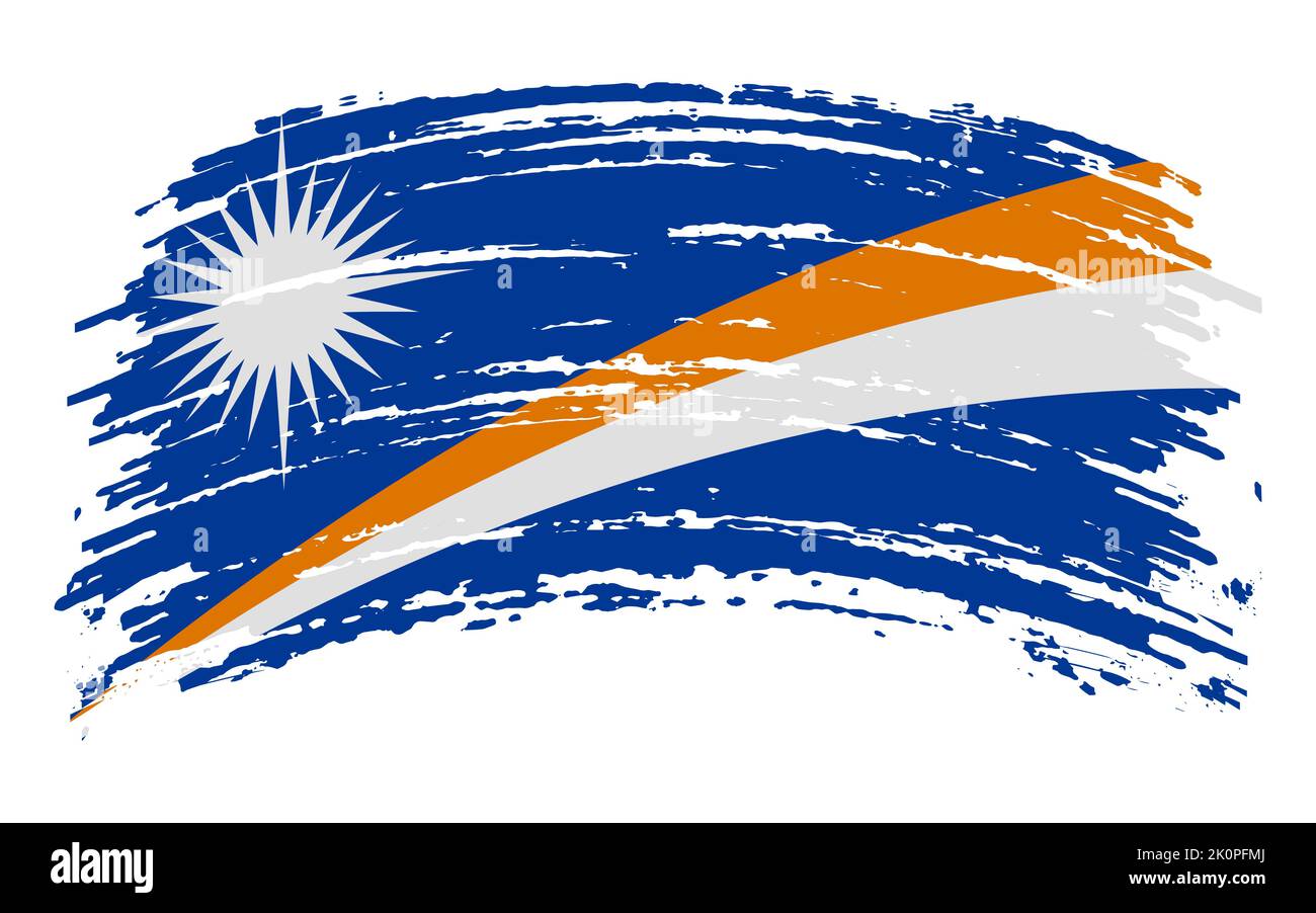 Marshall islands vector flag Cut Out Stock Images & Pictures - Alamy