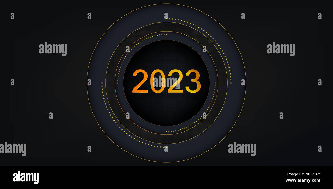 abstract background happy new year 2023 for paper card template vector ...