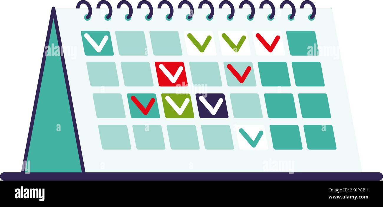 Standing calendar Cut Out Stock Images & Pictures - Alamy