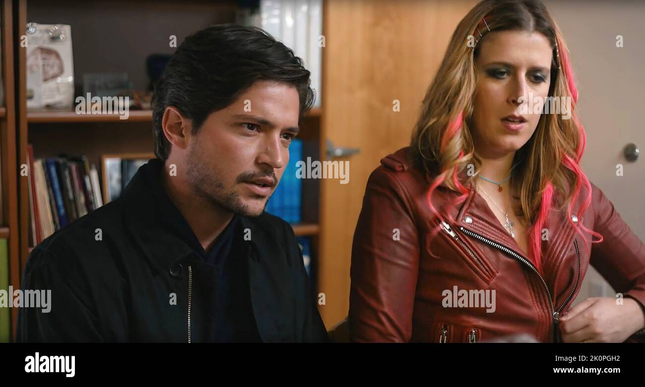 SIMCHAS AND SORROWS, from left: Thomas McDonell, Genevieve Adams, 2022 ...
