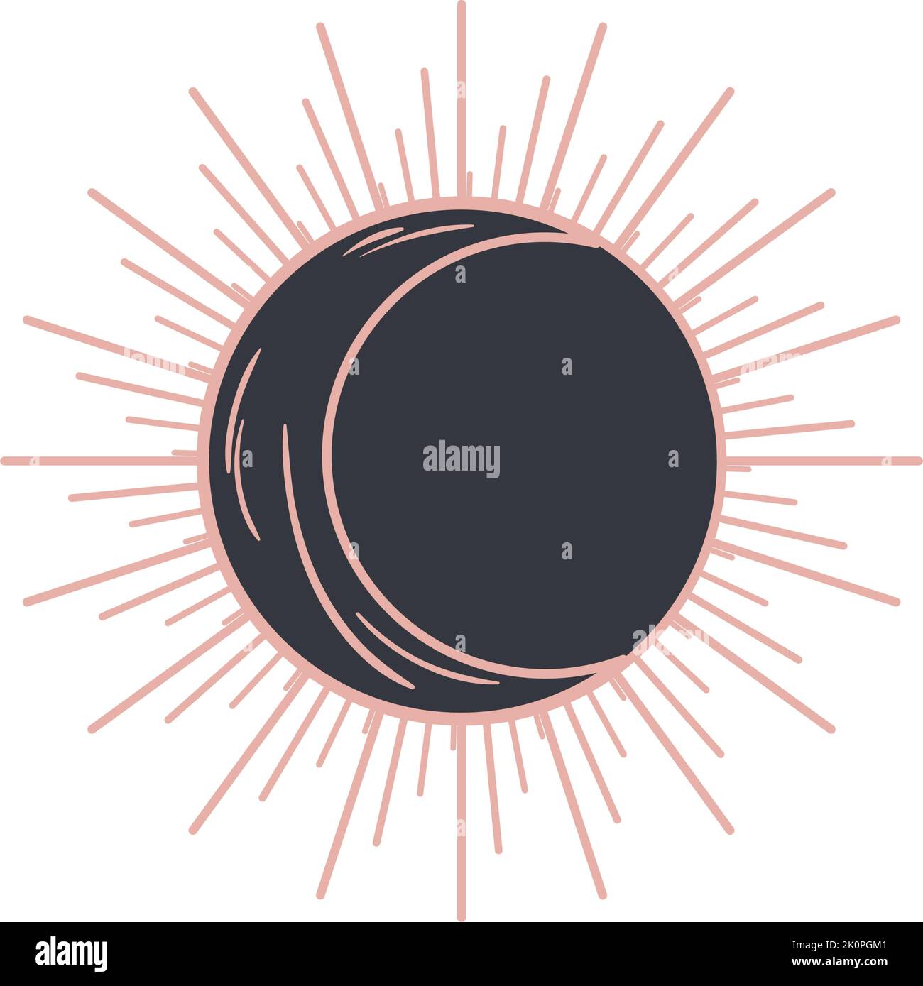 flat astrology eclipse Stock Vector Image & Art - Alamy
